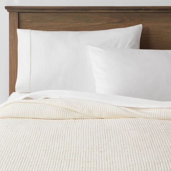 Threshold | Bedding | Threshold King Double Cloth Quilt Cream Threshold ...